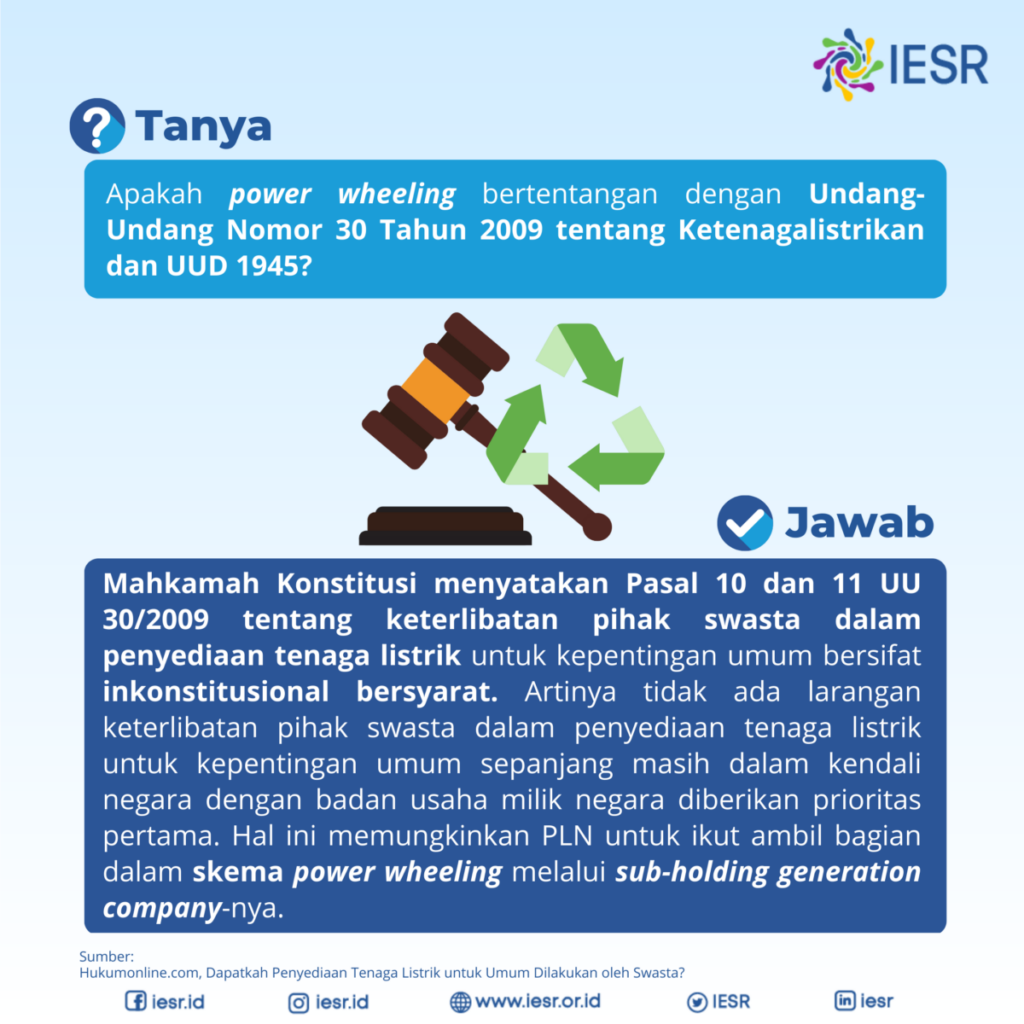 Skema Power Wheeling Akan Optimalkan Pengembangan Energi Terbarukan - IESR