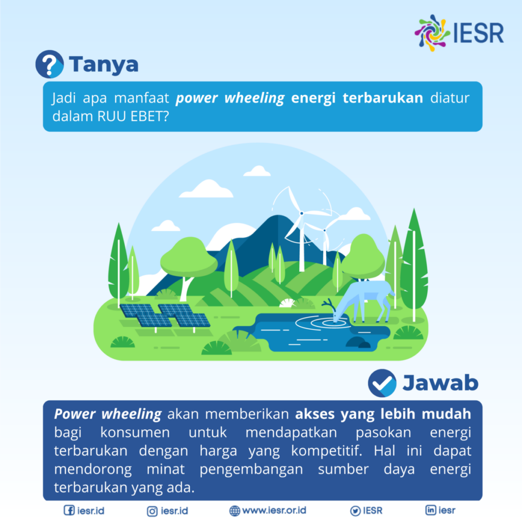 Skema Power Wheeling Akan Optimalkan Pengembangan Energi Terbarukan - IESR