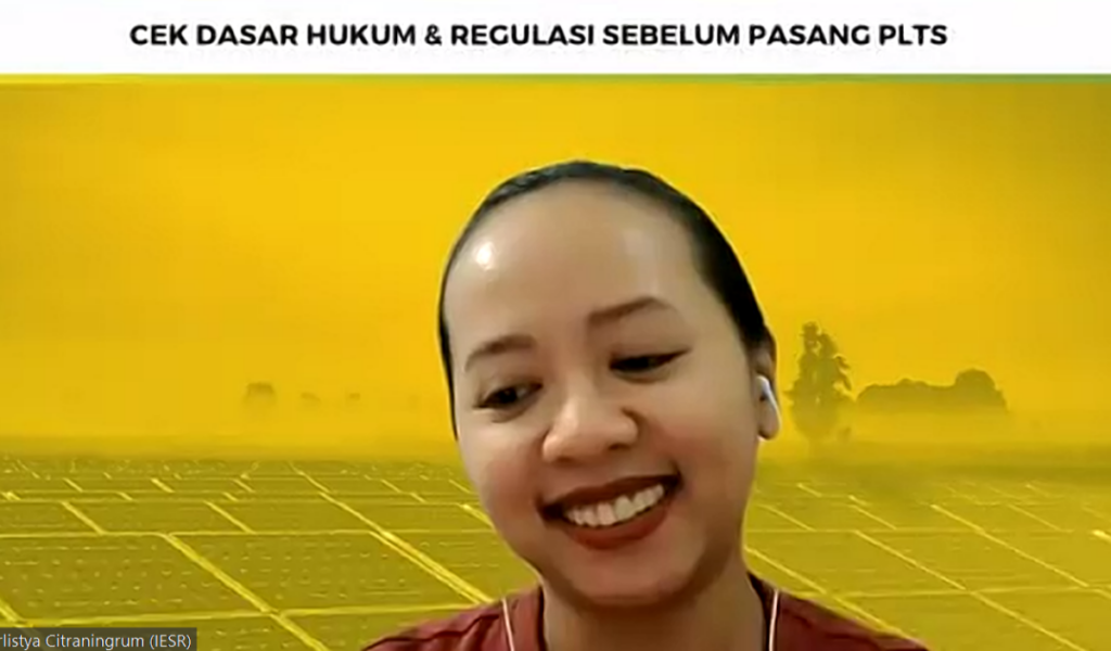 Kenali Aturan Penggunaan PLTS Atap Demi Kebutuhan Energi Terbarukan - IESR