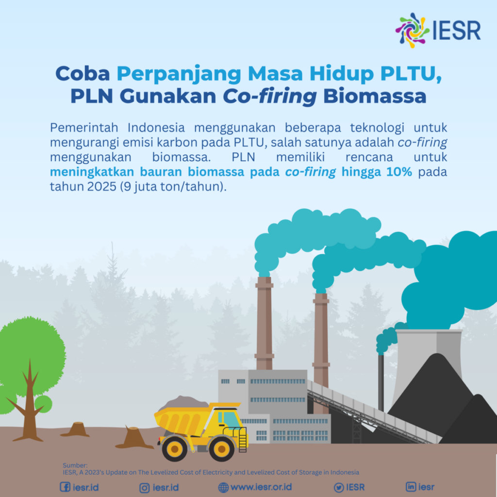 Coba Perpanjang Masa Hidup PLTU, PLN Gunakan Co-firing Biomassa - IESR