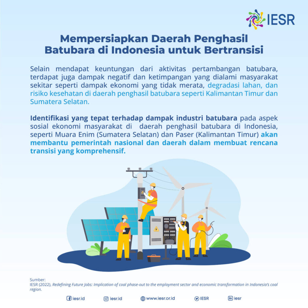 Nasib Daerah Penghasil Batubara di Tengah Gencarnya Komitmen Transisi Energi - IESR