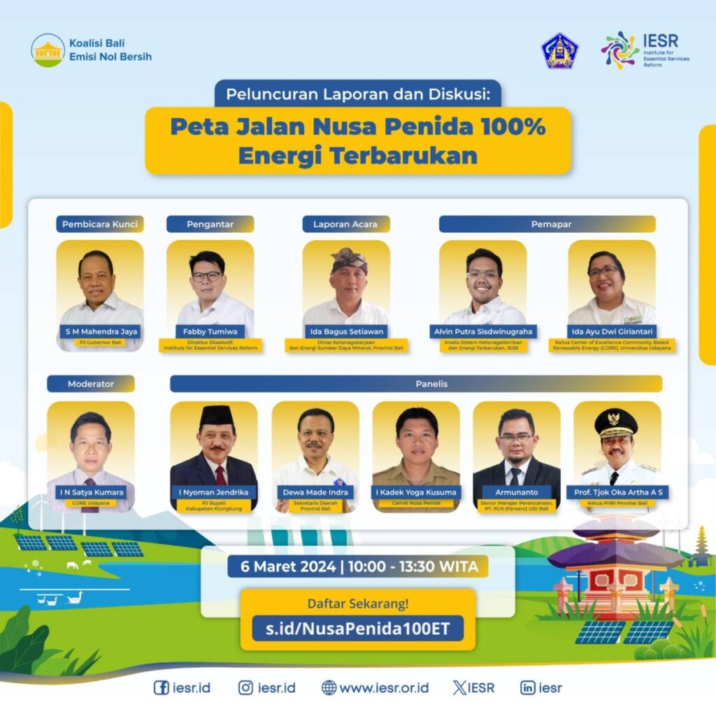 Peluncuran Laporan Nusa Penida 100% Energi Baru Terbarukan - IESR