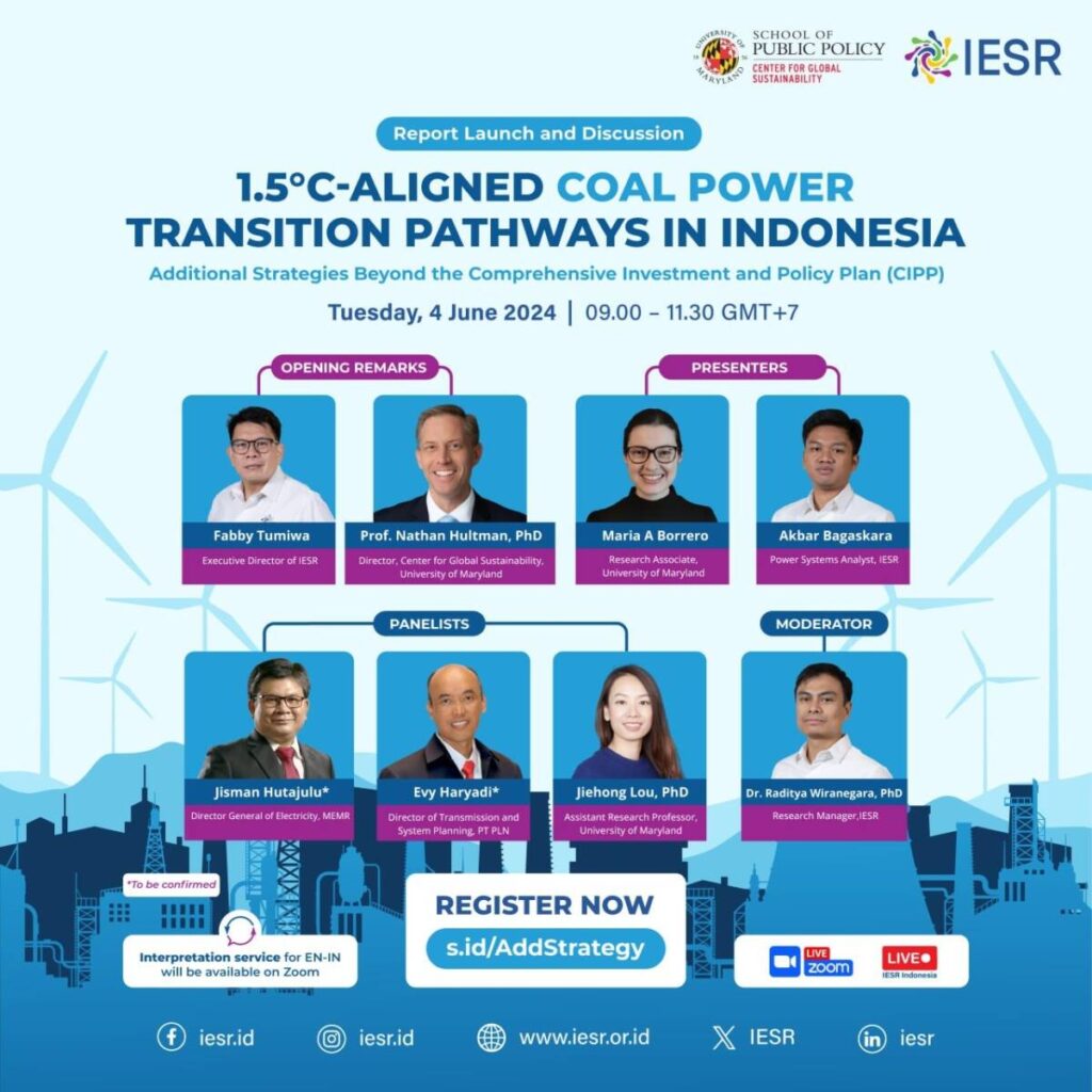 Report Launching and Discussion : 1.5°C-aligned coal power transition ...