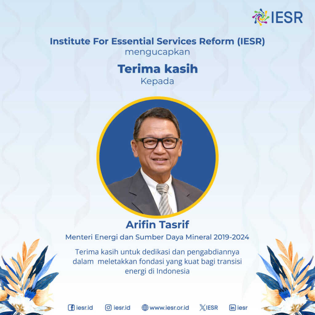 Ucapan untuk Menteri ESDM - IESR