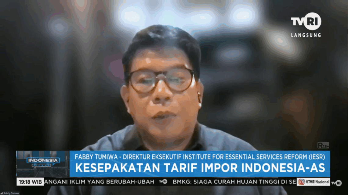 Dampak Kesepakatan Tarif Impor Indonesia - AS - IESR